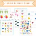 Summer Activity Bundle Printable, Toddler and Preschool Digital ...