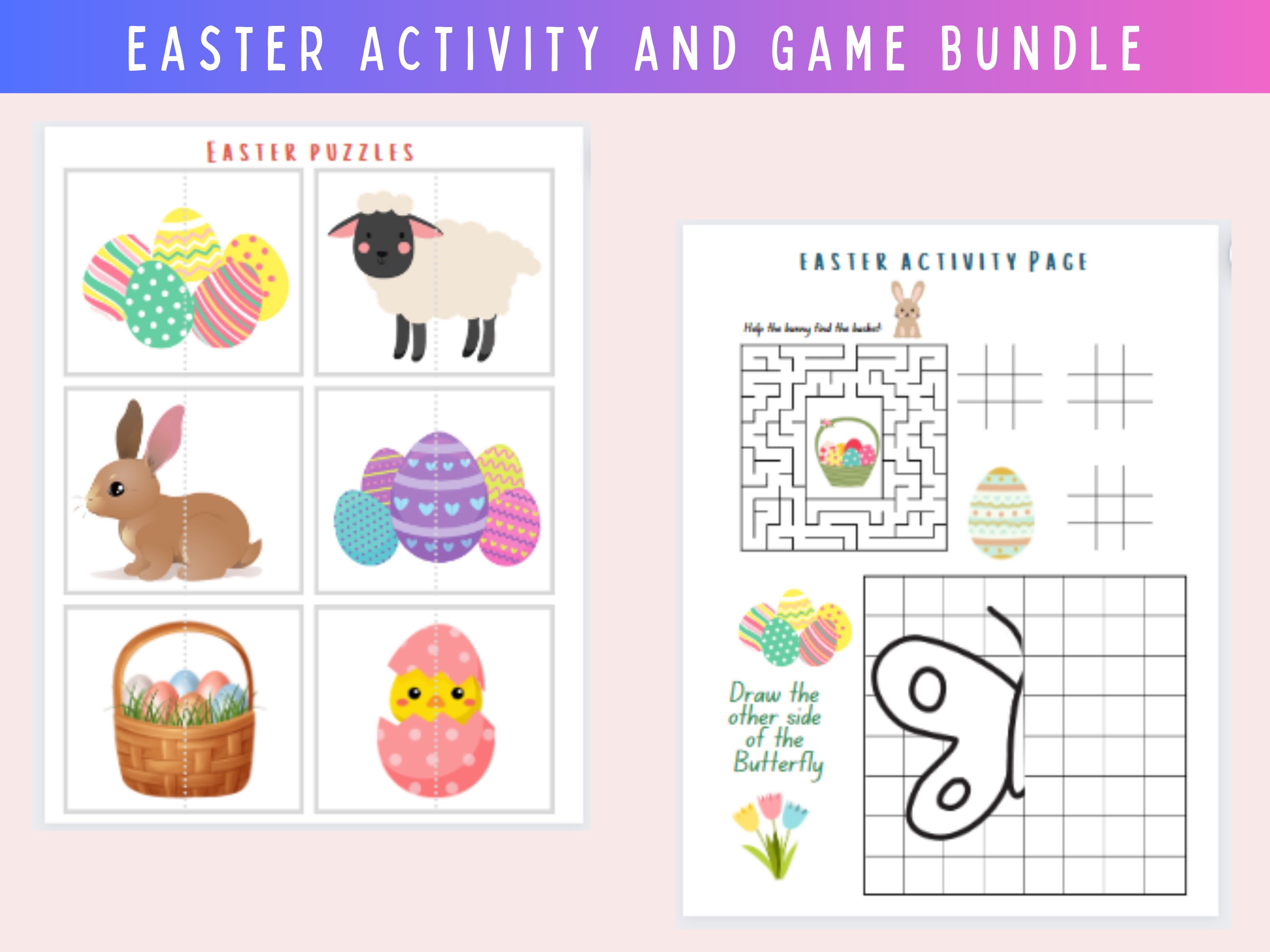 Easter Game, Easter Activity Bundle, Easter Activities for Sunday ...