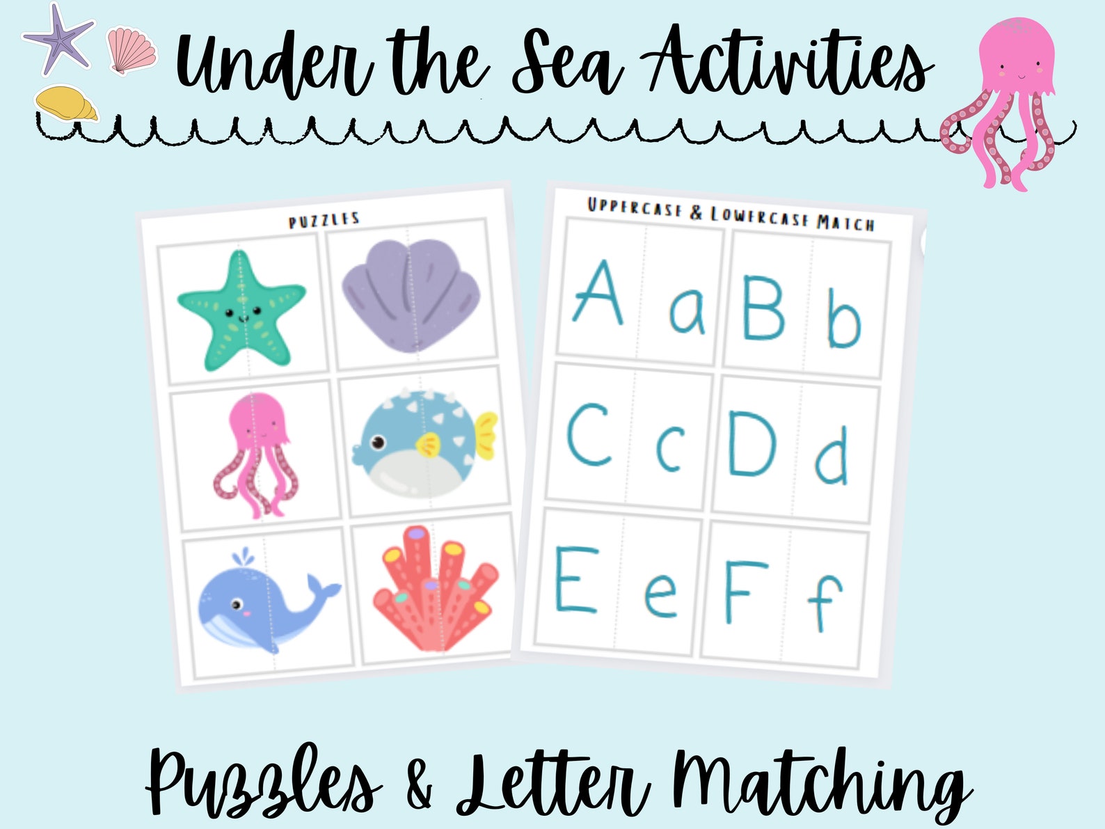 Under the Sea Activity Bundle Printable, Toddler and Preschool Sensory ...
