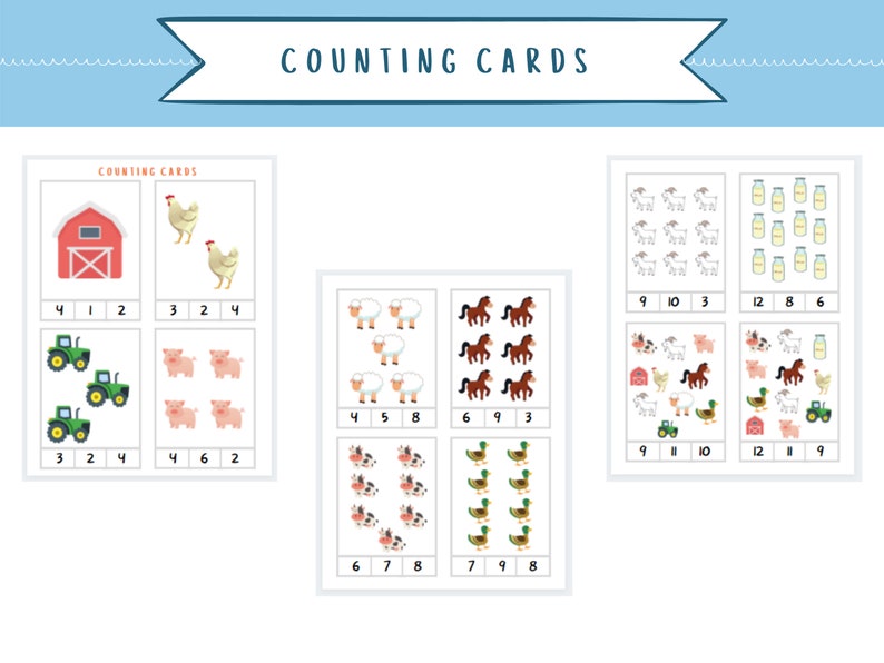 Farm Activity Bundle, Fall Toddler and Preschool Farm Animal Activities ...