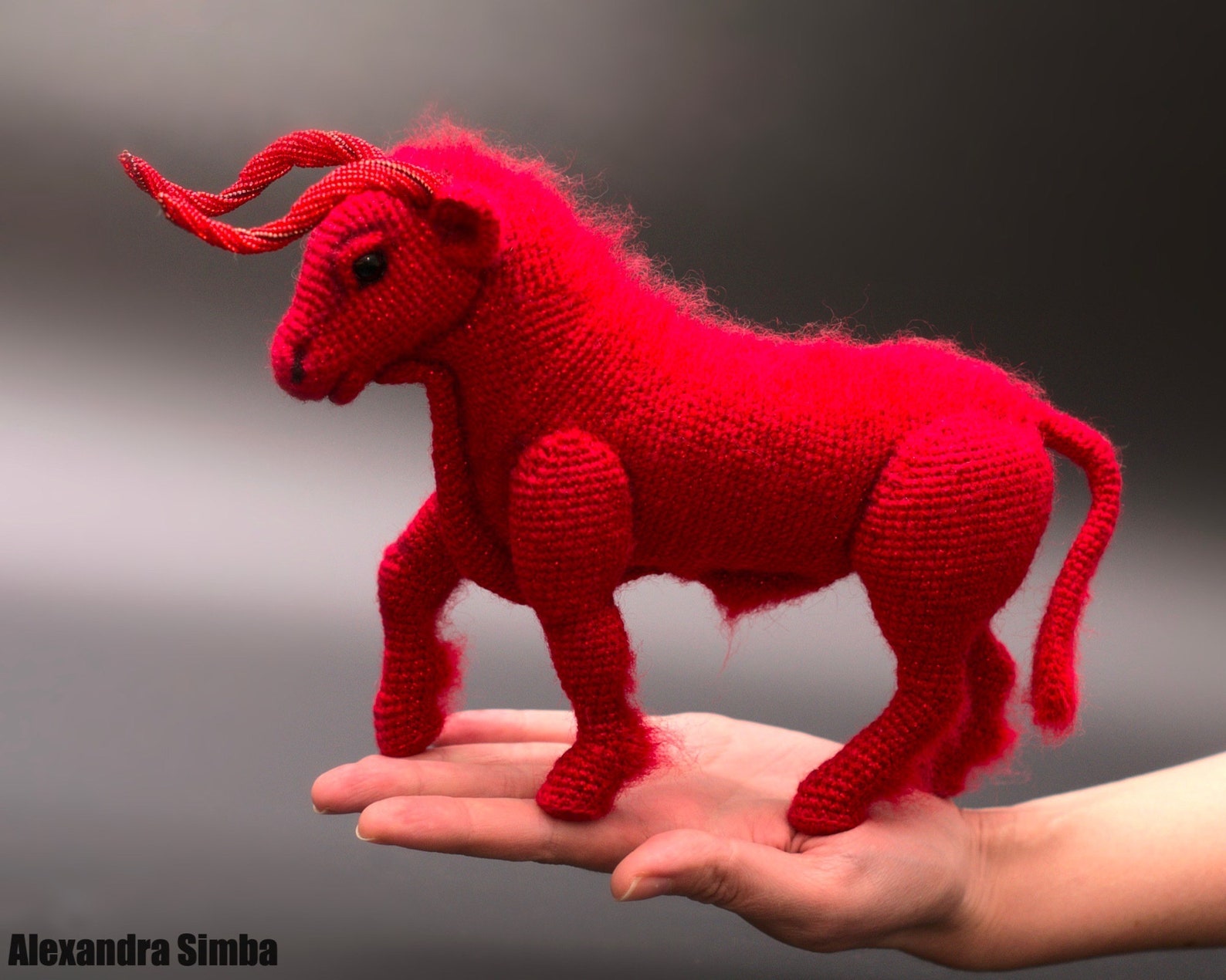 0031 Crochet Pattern Realistic Bull. Red Flame Bull and - Etsy