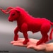 0031 Crochet Pattern Realistic Bull. Red Flame Bull and - Etsy