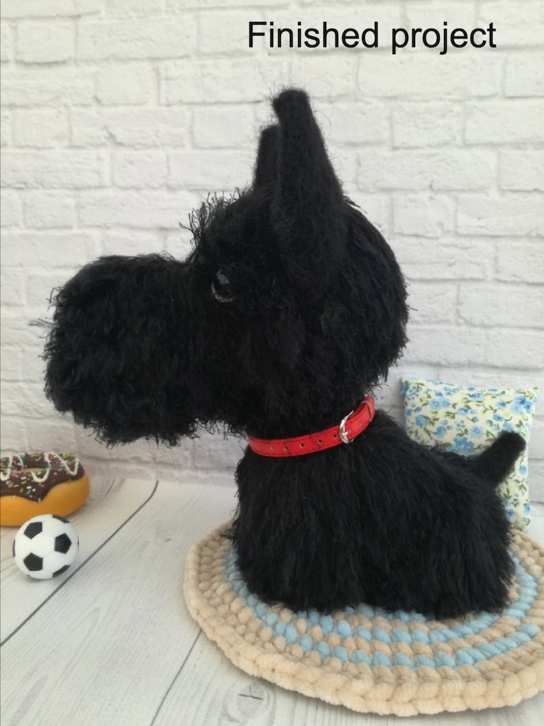 0027 Crochet Pattern Scottish Terrier Puppy Dog Pdf File | Etsy
