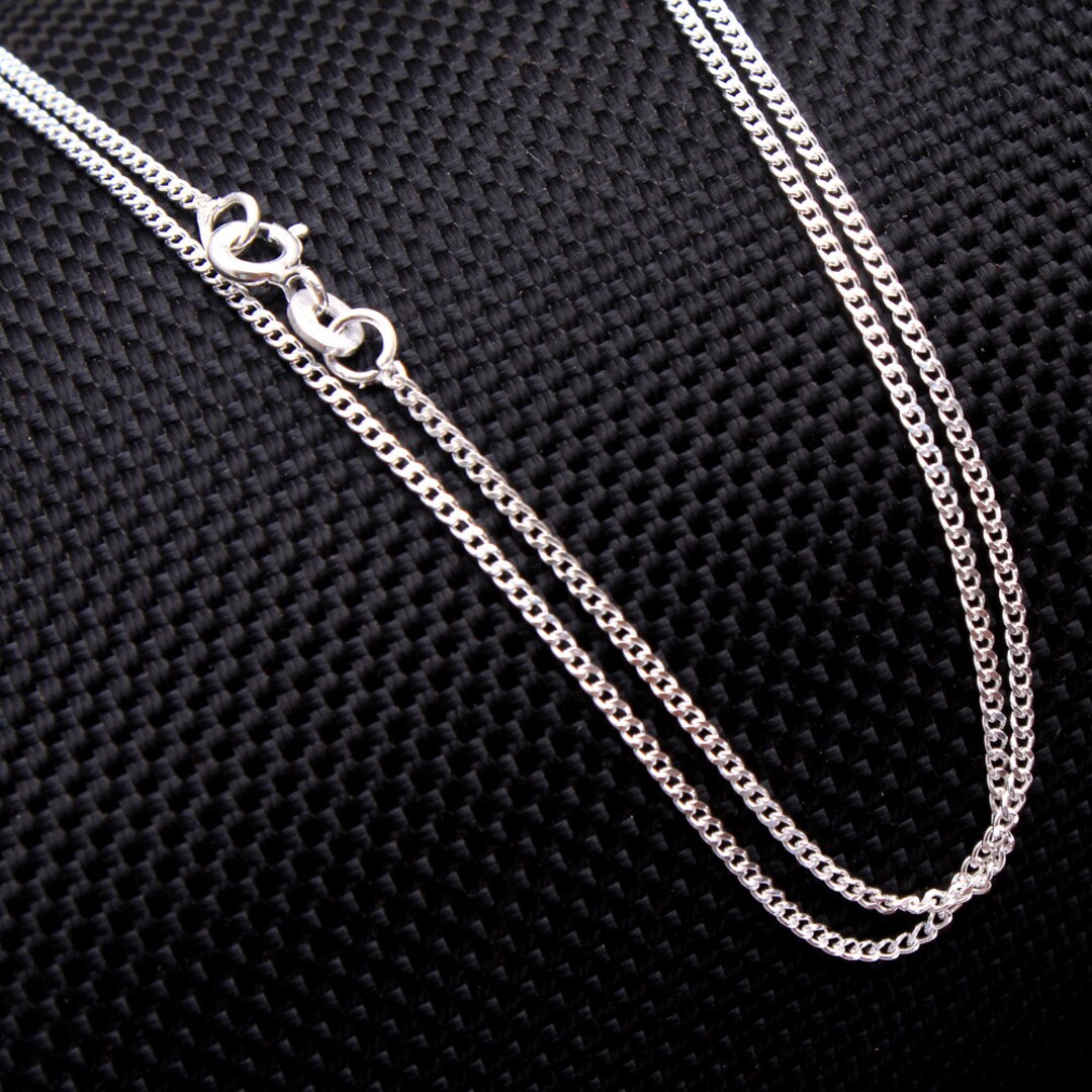 AAA Quality Solid Silver Chain Necklace 925 Sterling Silver Jewelry ...