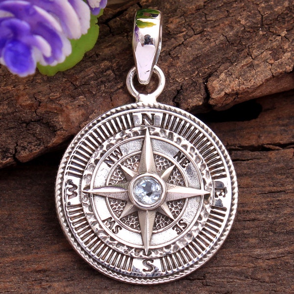 Compass Pendant - Etsy