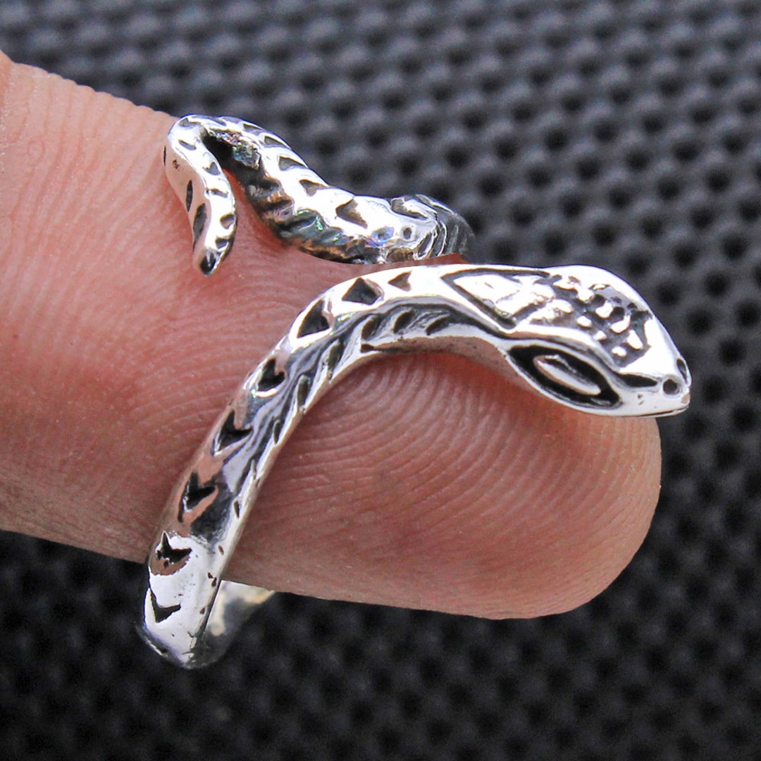 Snake Silver Ring, Animal Lover Ring, Unisex Ring, Unique Ring, Solid ...