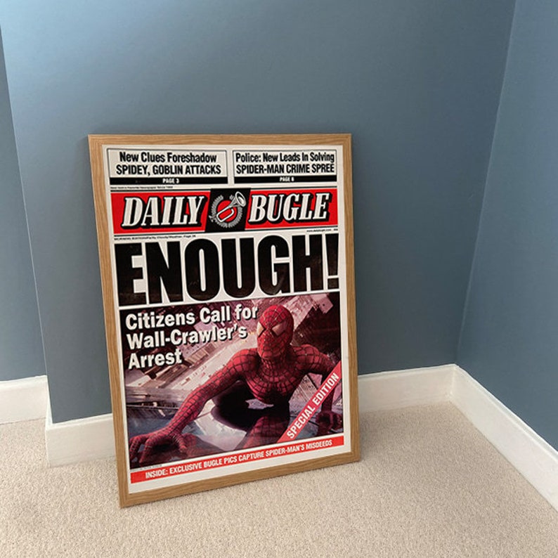 Daily Bugle Spider-man 1 Poster Gift - Etsy