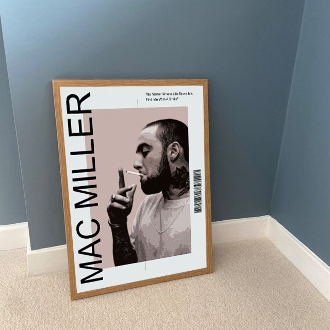 Mac Miller Poster Mac Miller Wall Art Fine Art Poster - Etsy