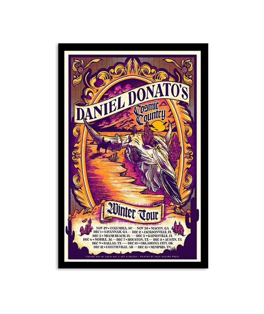 Daniel Donato Savannah GA Tour Dec 1 2023 Poster - Etsy