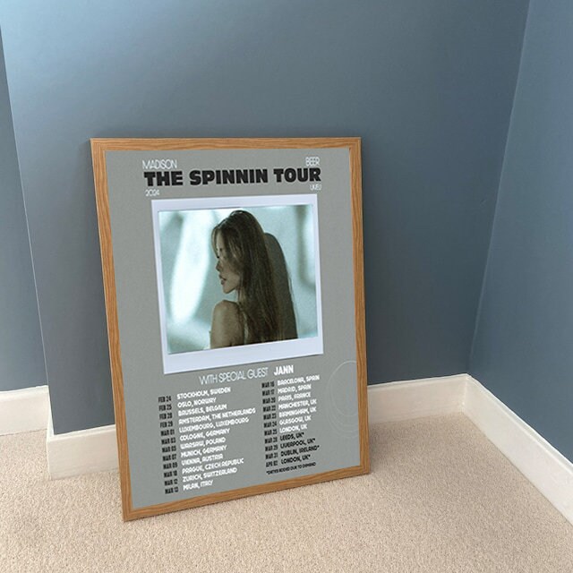 Madison Beer The Spinning Tour 2024 Poster sold by Man Medicinal | SKU ...