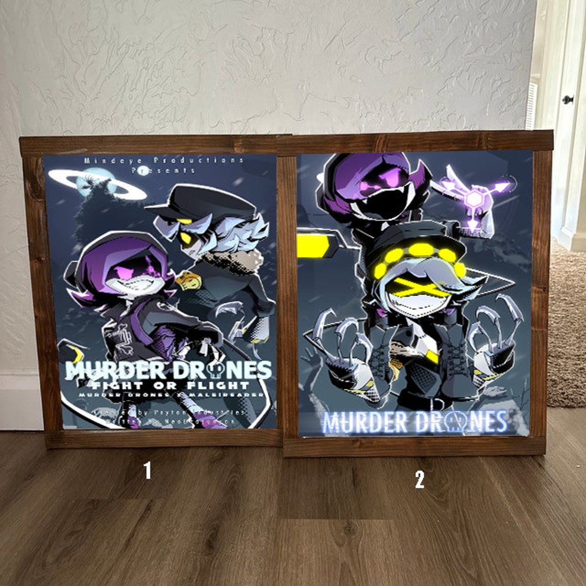 Murder Drones Fight or Flight Book Cover Movie Poster Home - Etsy Australia