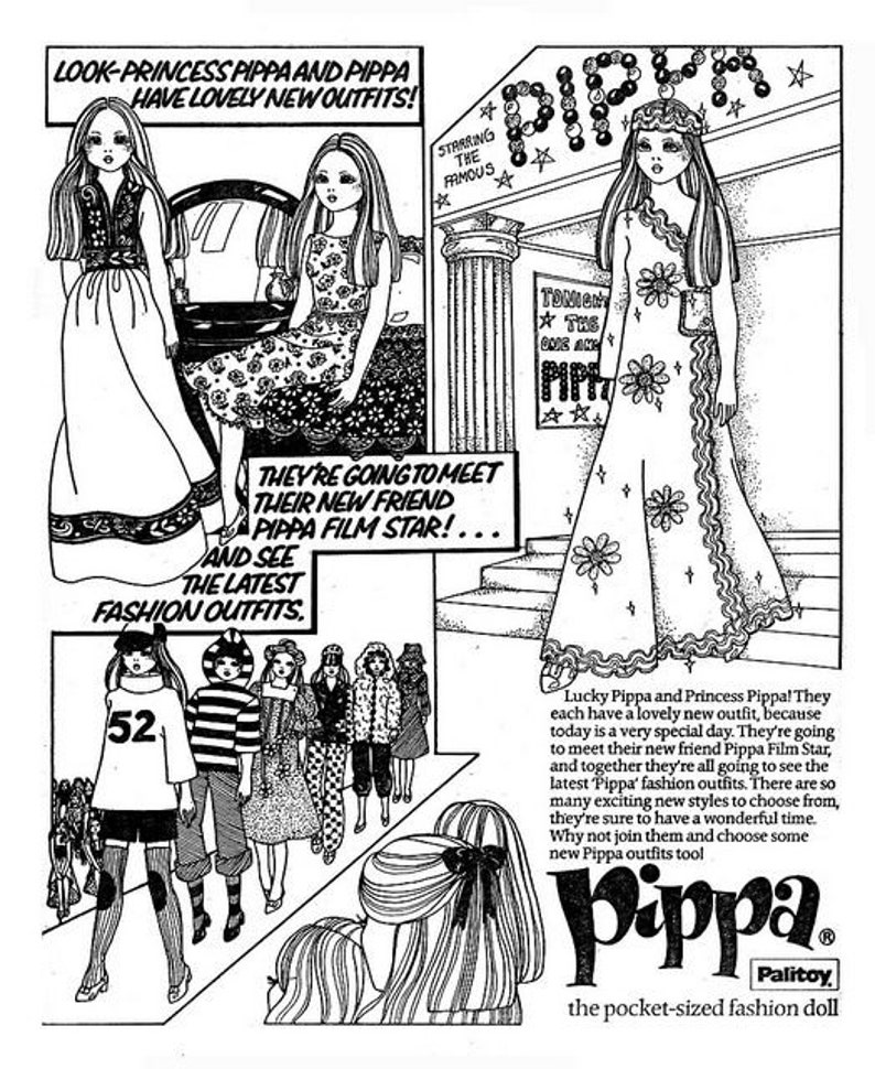 Palitoy Pippa Advert 1979 Pippa,dawn Dolls,new Friends 1 Page Only ...