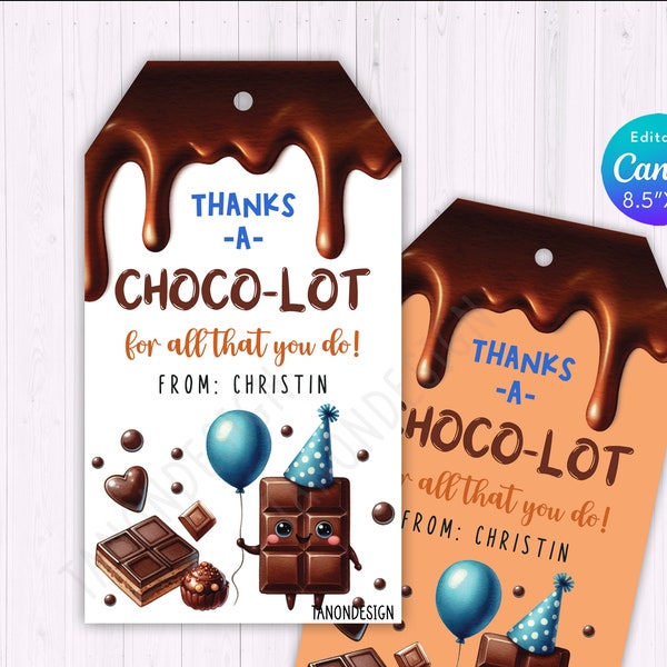 Thanks a Choco Lot - Etsy