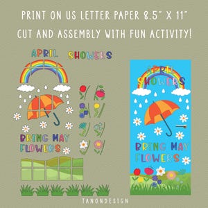 Easter Spring April Classroom Door Decor and Bulletin Board Kits Print ...