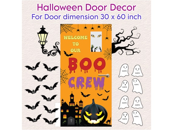 Halloween Classroom Door Decor Printable Halloween Door - Etsy