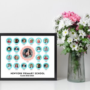 Editable School Class Photo Collage Template | Personalize | Photo ...