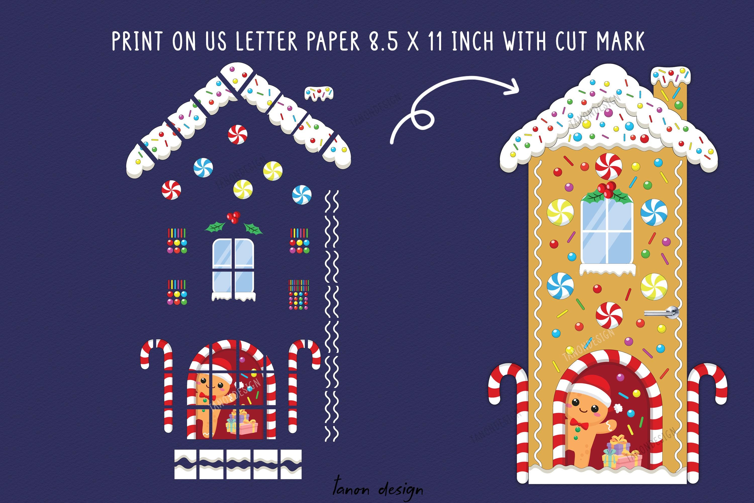 Gingerbread Christmas Classroom Door Decor Kit (printable PDF) - Etsy