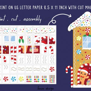 Gingerbread Christmas Classroom Door Decor Kit (printable PDF) - Etsy