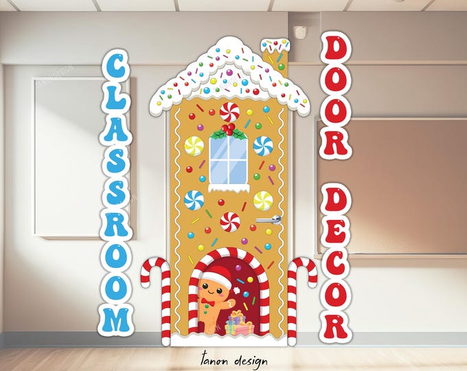 Wooden Gingerbread House Door Hanger Would Be a Fun Addition to Your ...