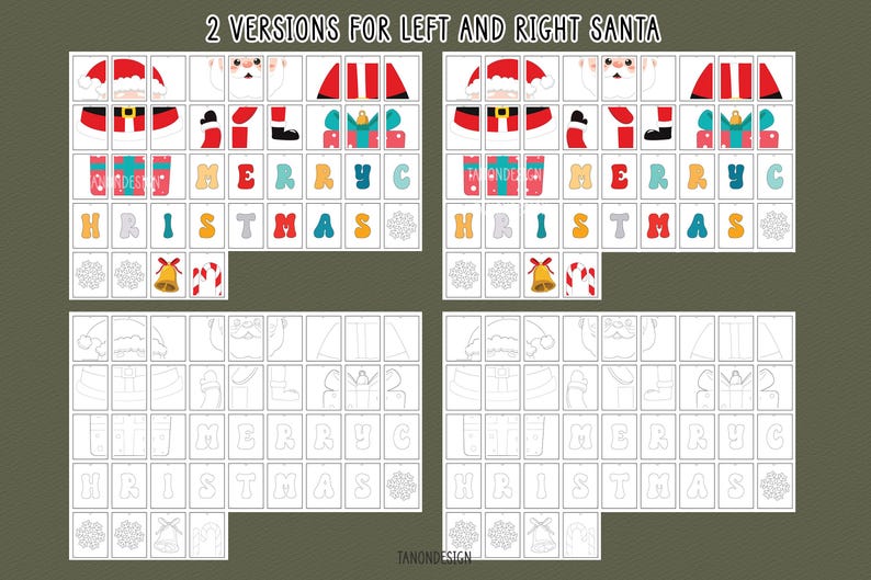 Christmas Classroom Door Decor Kit, Santa, Printable (PDF) - Etsy