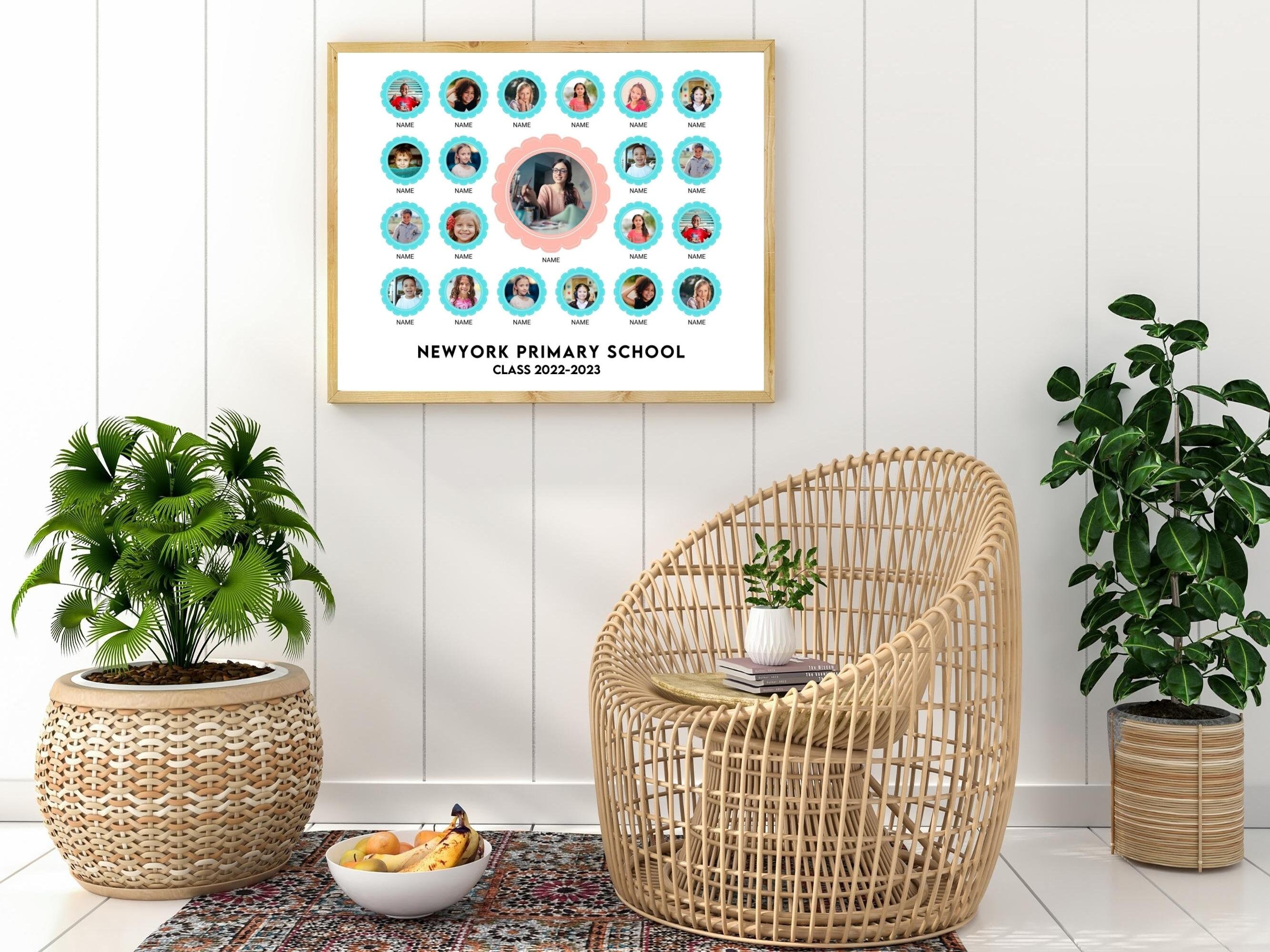 Editable School Class Photo Collage Template Personalize Photo Template ...