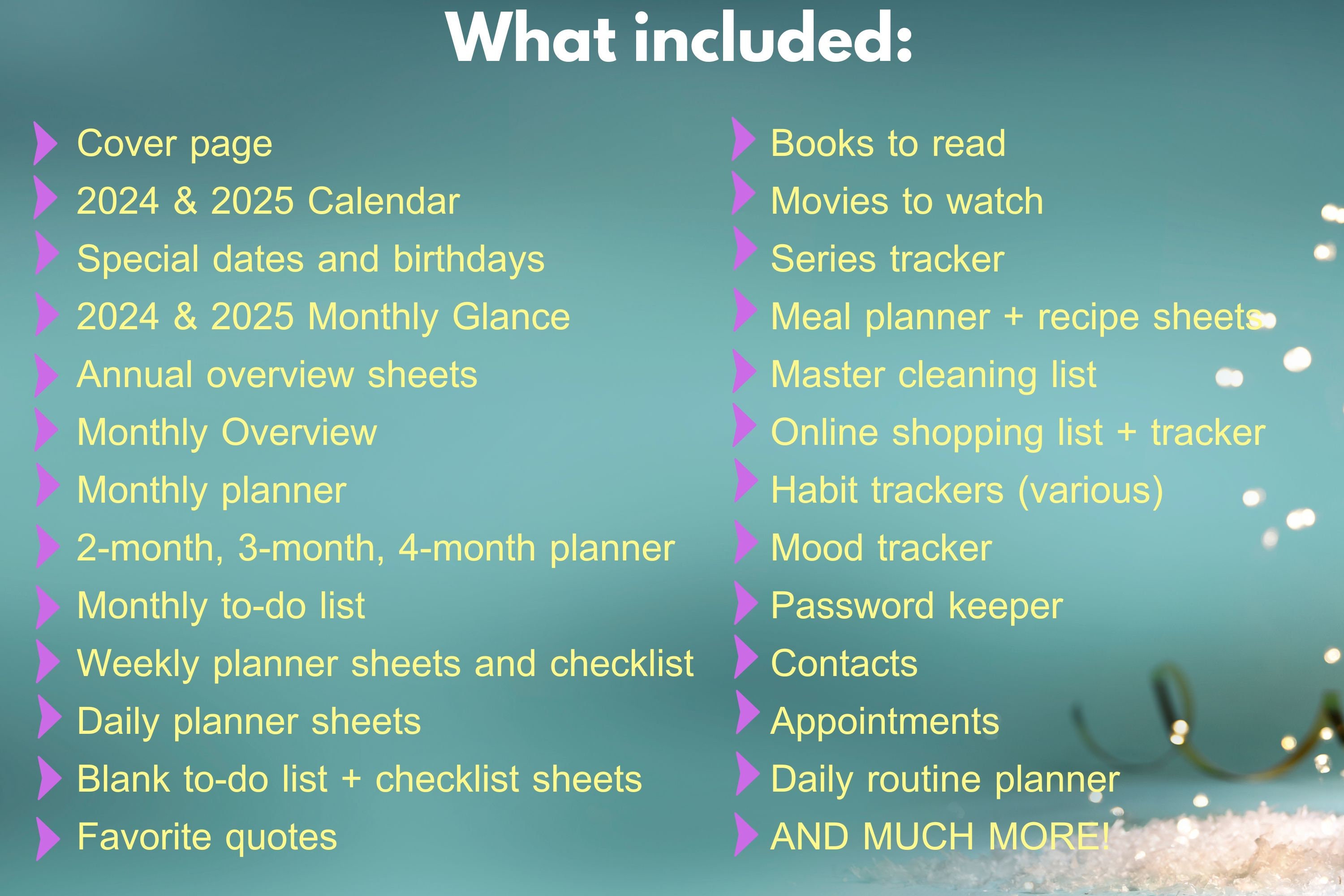 All in One Life Planner 2024-2025 Canva Template / Editable Printable ...
