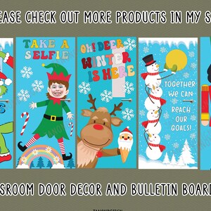 Christmas Classroom Door Decor Kit, Snowman Theme (printable PDF) - Etsy