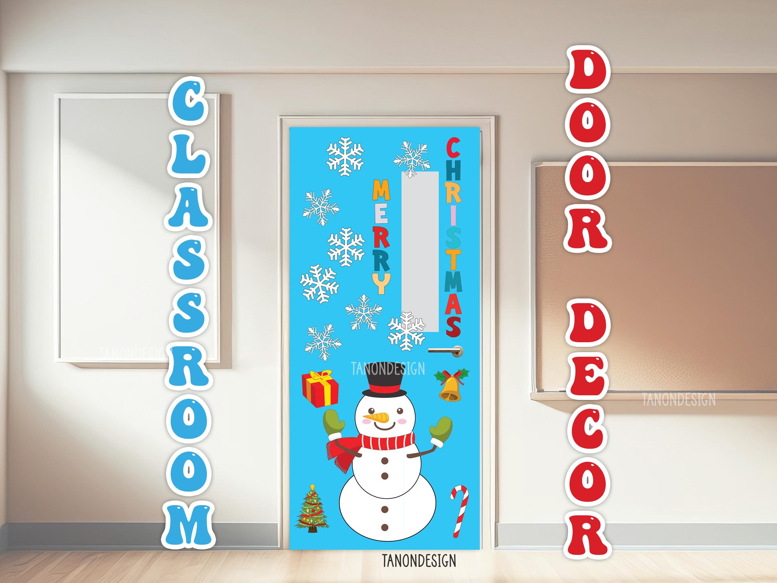 Snowman Door Decoration Ideas
