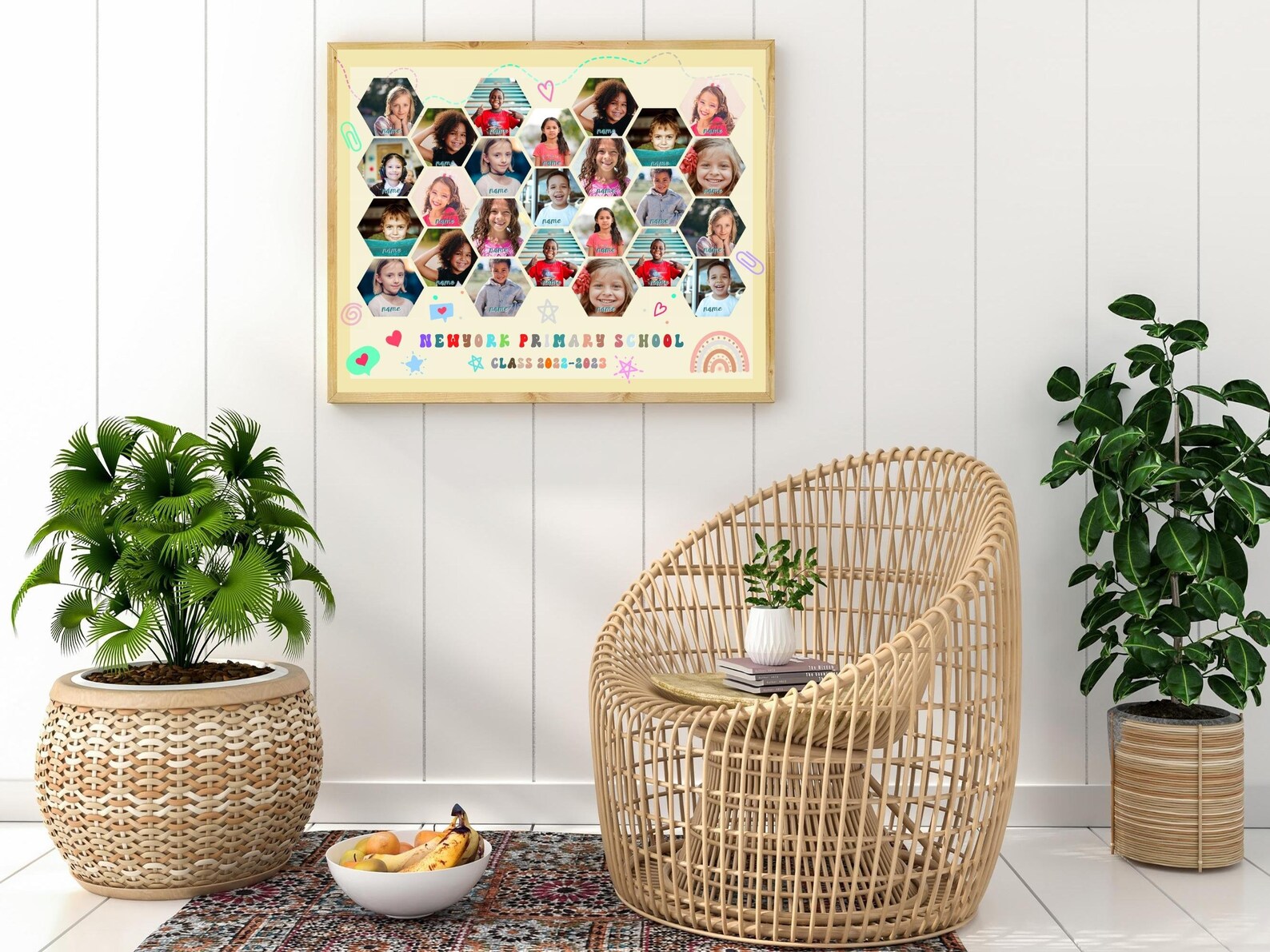 Editable School Class Photo Collage Template (digital Download) - Etsy