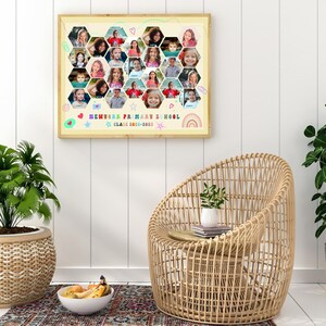 Editable School Class Photo Collage Template | Personalize | Photo ...