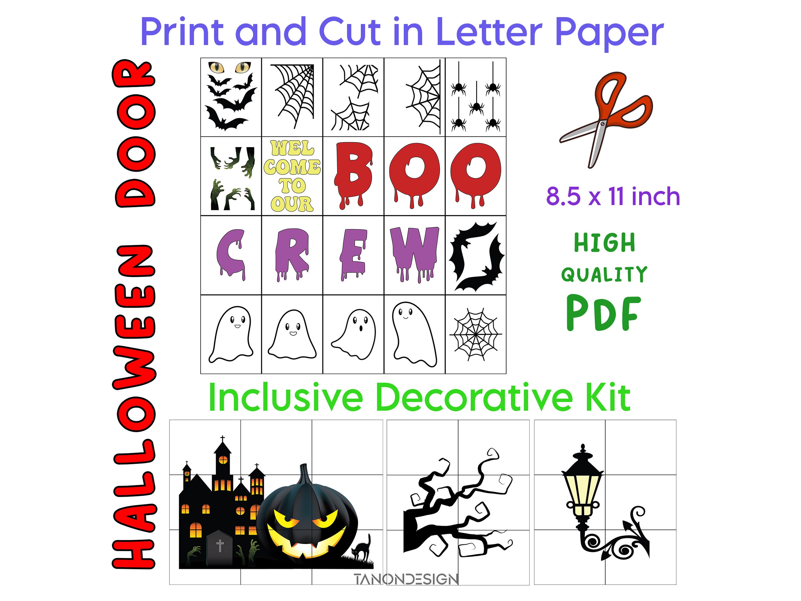 Halloween Classroom Door Decor Printable Halloween Door - Etsy