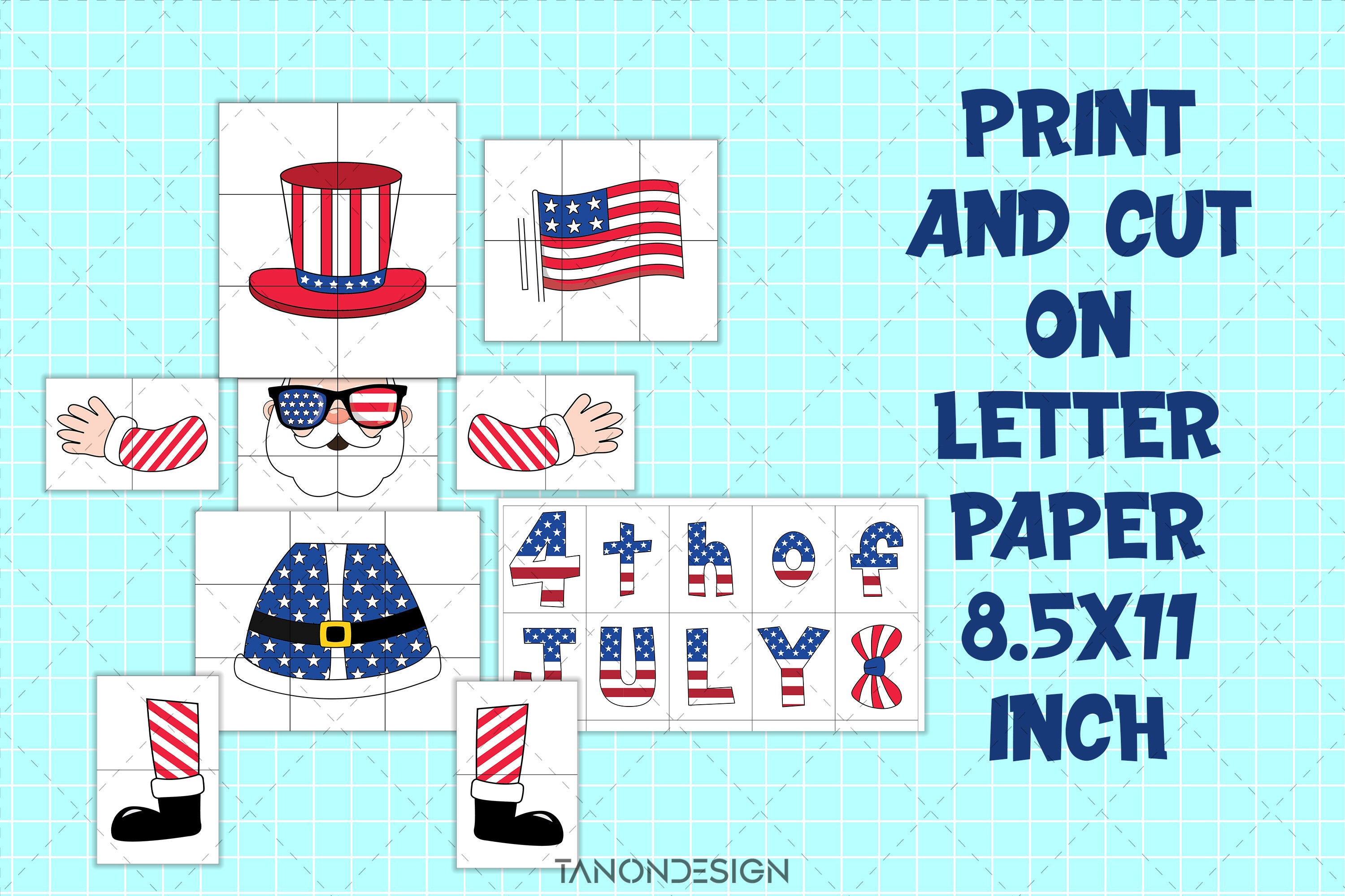 4th of July Classroom Door Decor and Bulletin Board Kits Print ...