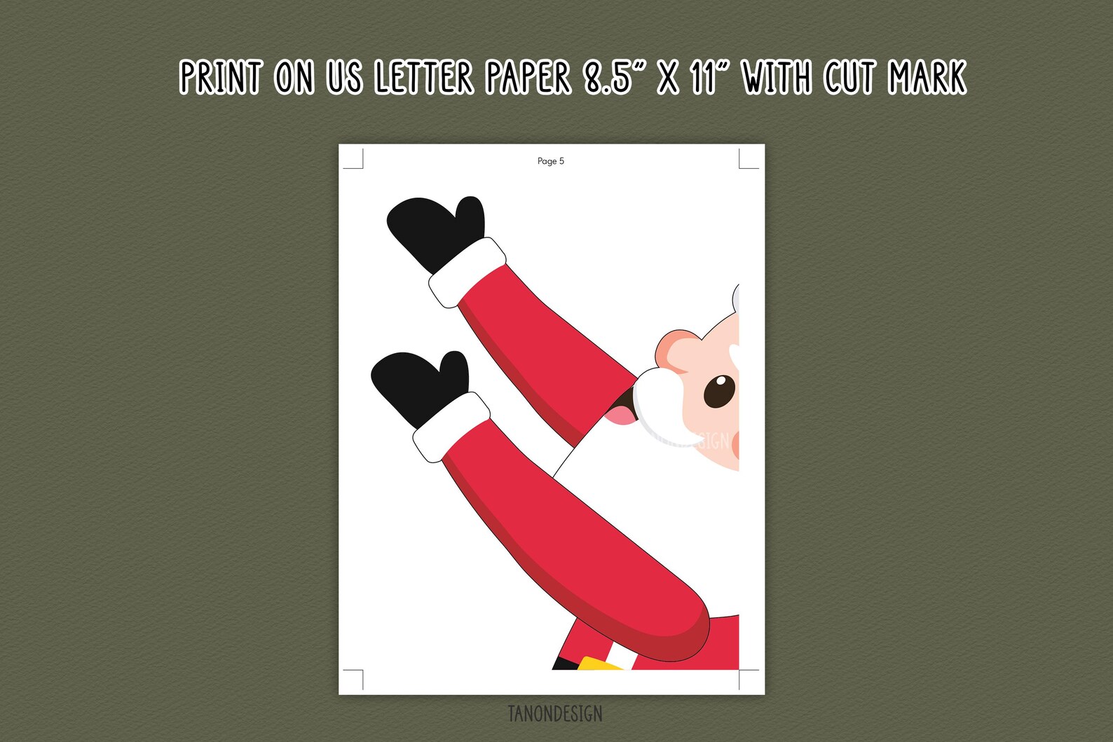 Santa Classroom Door Decor Kit, Printable Christmas Decoration (PDF) - Etsy