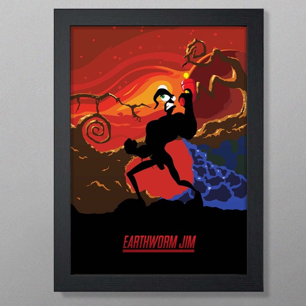 Earthworm Jim Poster - Etsy