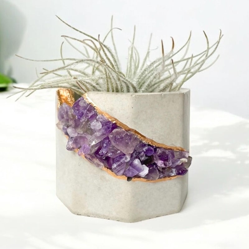 Small Flower Crystal Flower Pot - Etsy