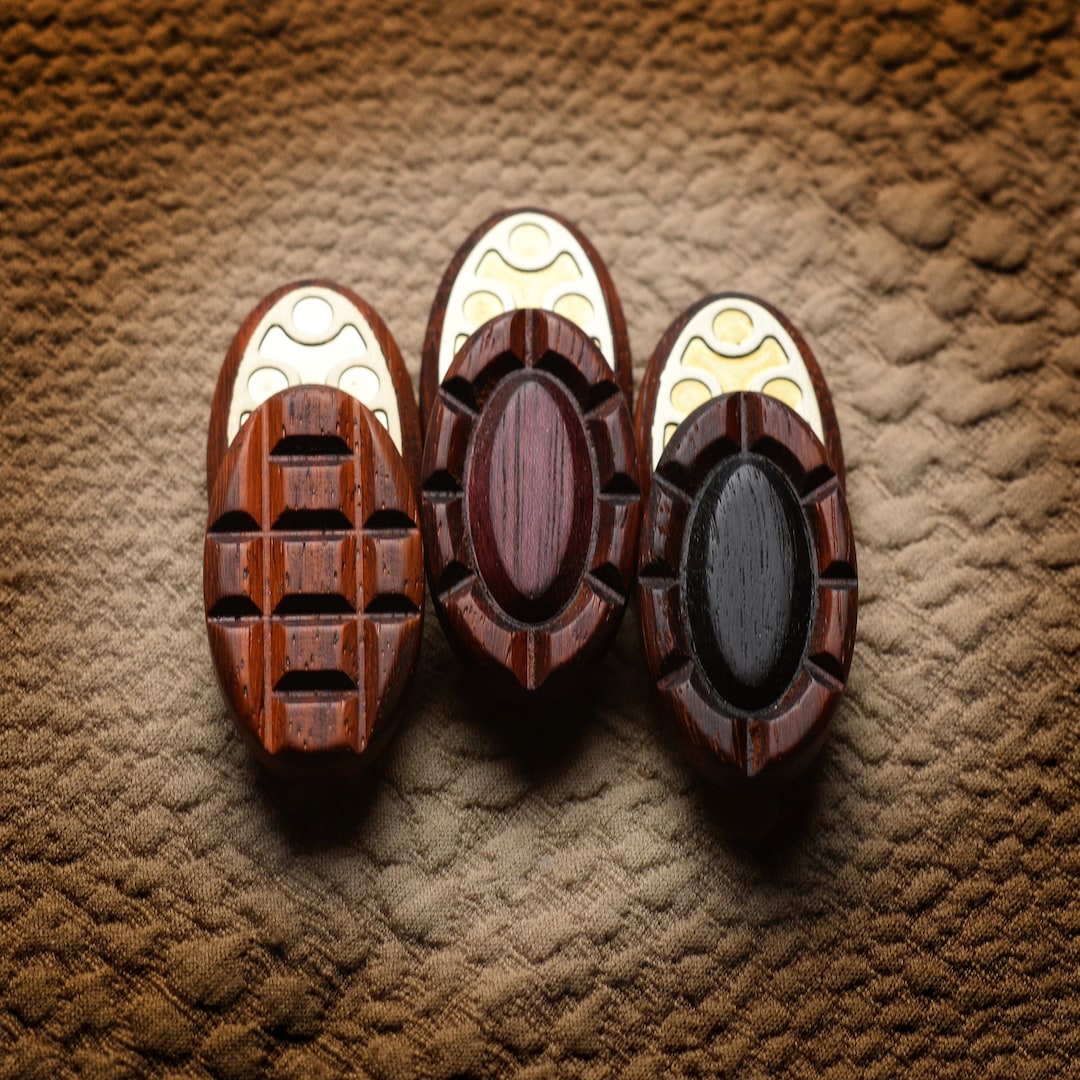 Mystical Elegance - Oval Magnetic Fidget Slider in Wood With Chocolate ...