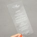 Vellum Paper Menu Cards With Chiffon Ribbon // Optional Place Cards ...