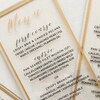 Vellum Paper Menu Cards With Chiffon Ribbon // Optional Place Cards ...