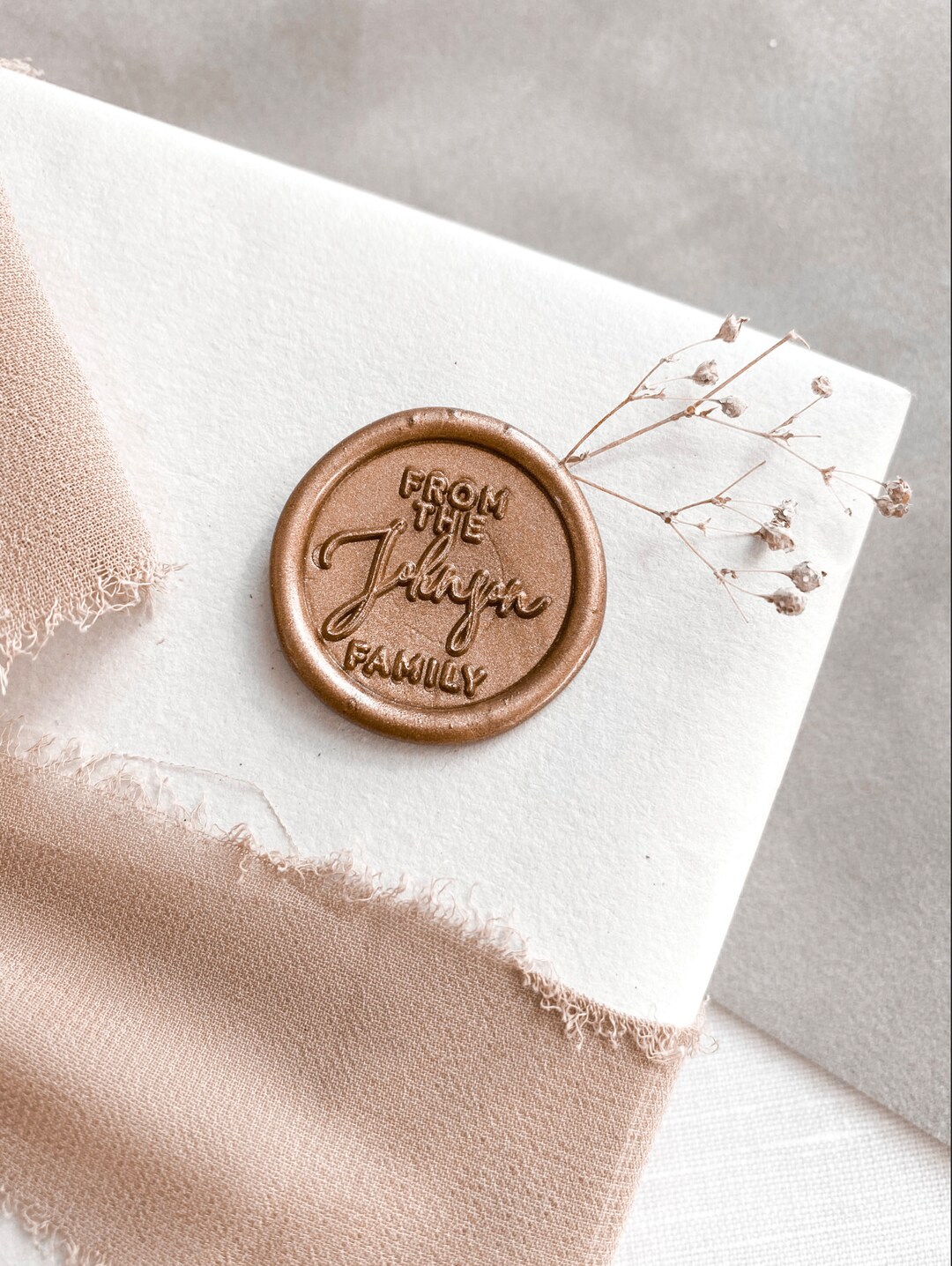 Custom Wax Seal / Self-adhesive Seals / Christmas Present Invitation ...