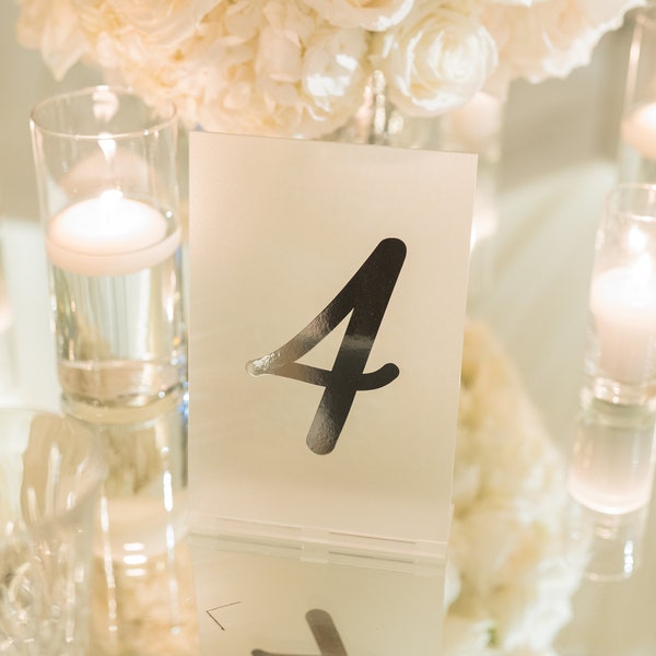 Frosted Acrylic Table Numbers - Etsy