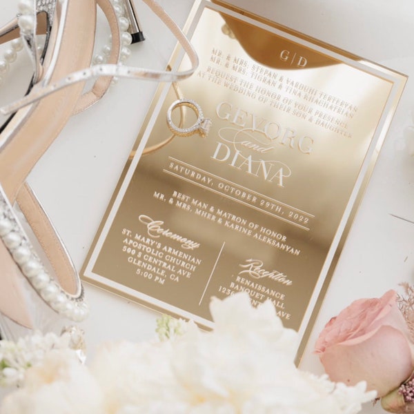 Mirror Invitation - Etsy