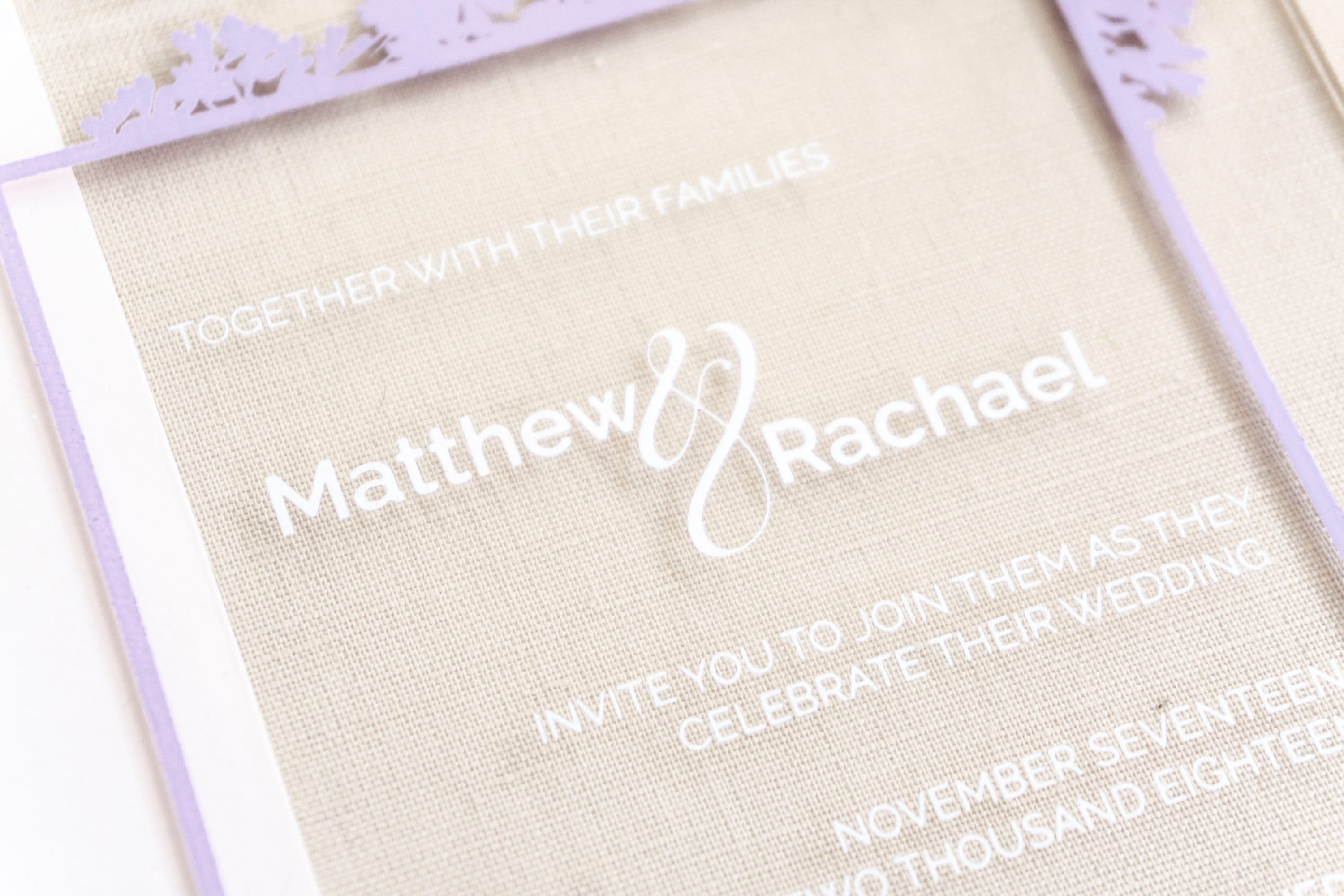 Soft Romantic Luxurious Wedding Invitations Custom Clear Acrylic ...