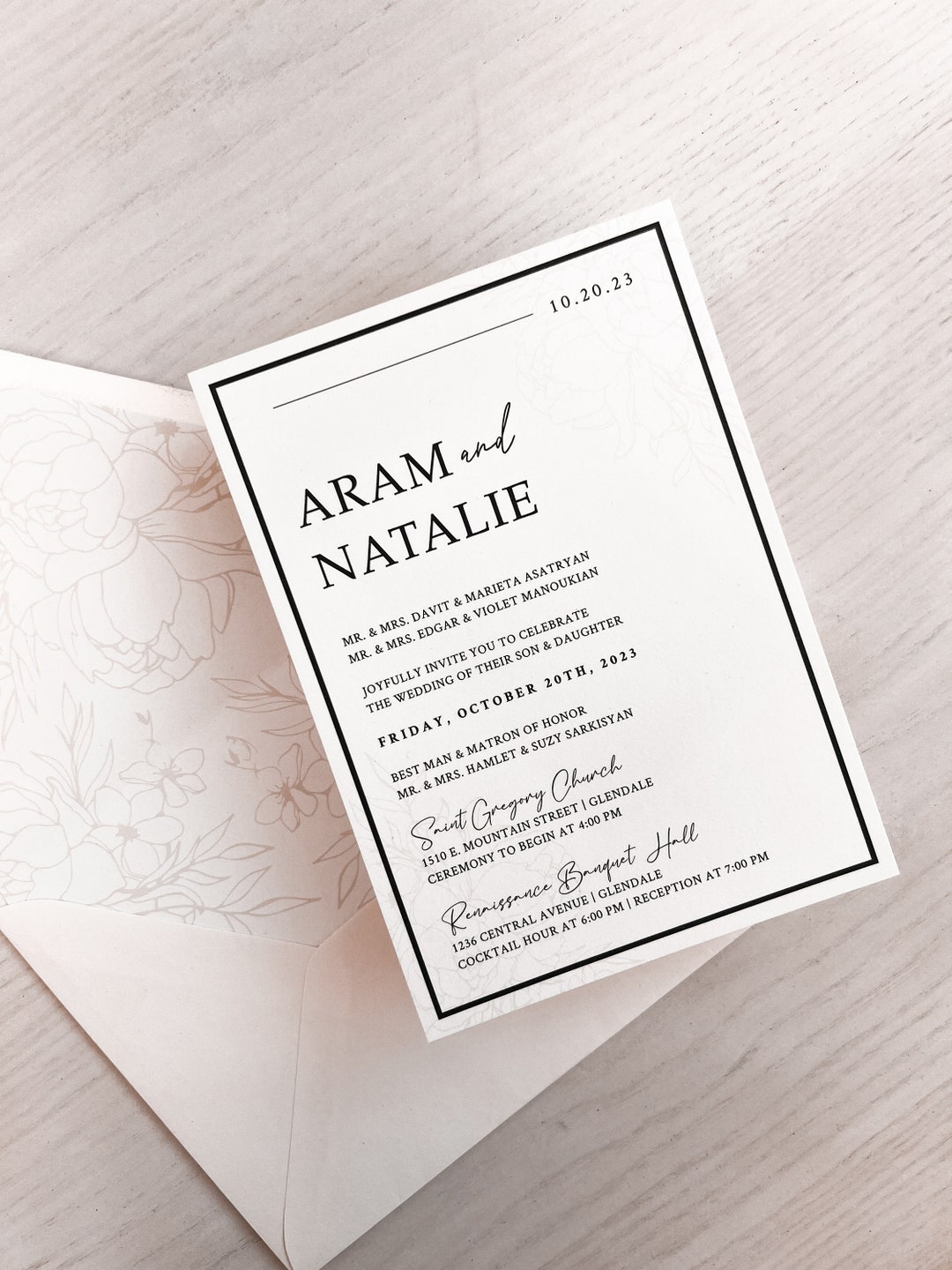 The Modern Script Collection | Custom Printed Wedding Invitations, RSVP ...