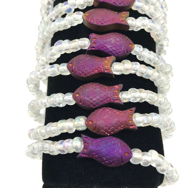 Glass Fish Beads - Etsy