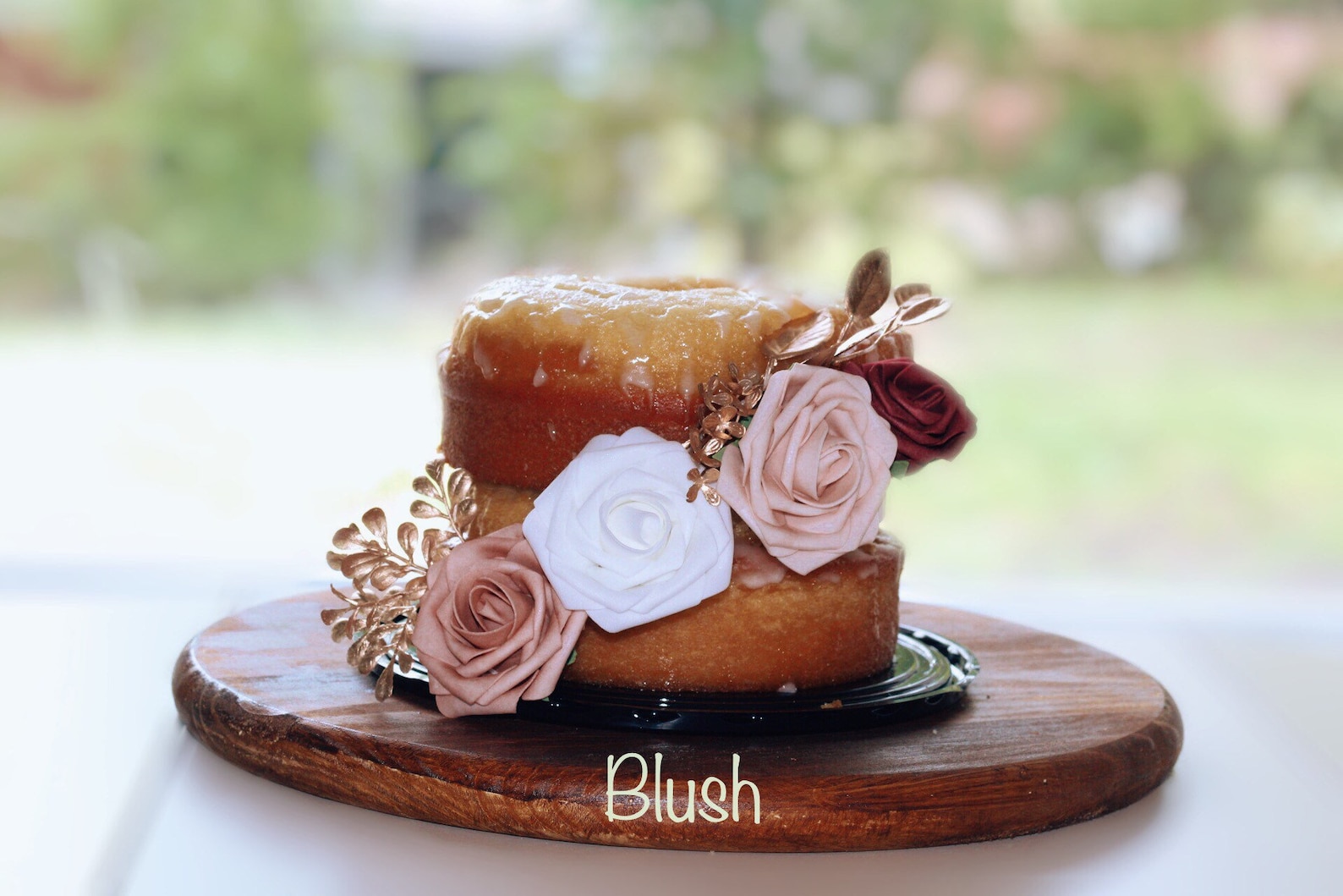 Wedding Cake Terra-cotta Floral Decor With Gold Accents and - Etsy