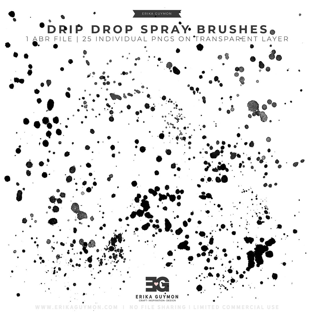 Splatter Brushes | Photoshop Splatter Brushes | Drip Brushes Photoshop ...
