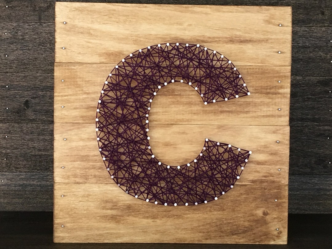 Customized Letter String Art - Etsy