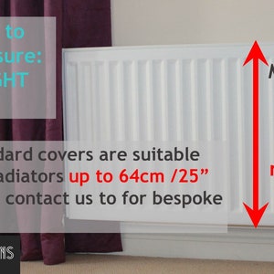 Modern Clip-on Radiator Heater Cover With Trendy STICKS Design SATIN ...