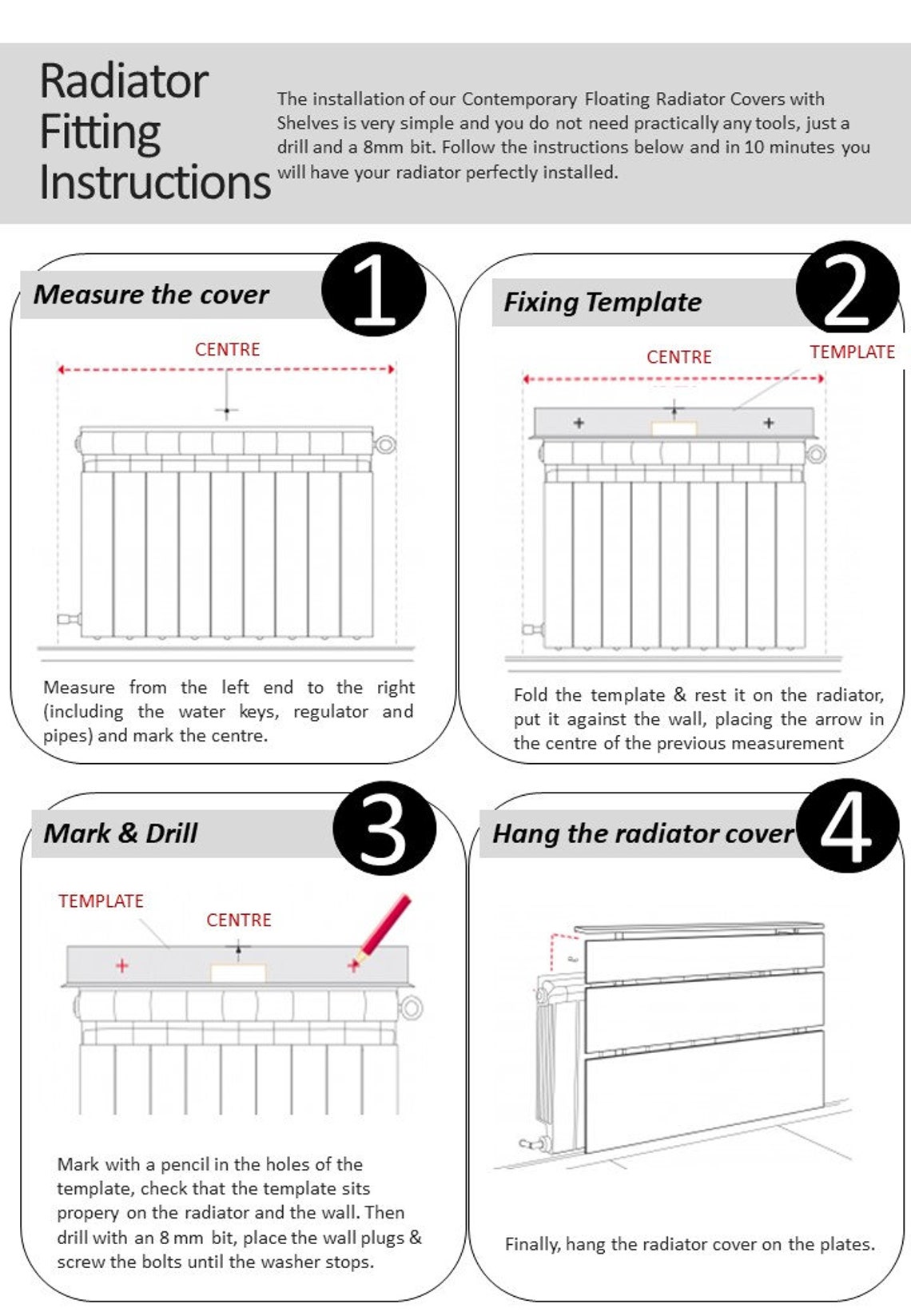 Custom Made Folding TABLE Radiator Cover Multi-functional Space Saving ...