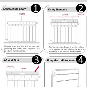Custom Made Folding TABLE Radiator Cover Multi-functional Space Saving ...